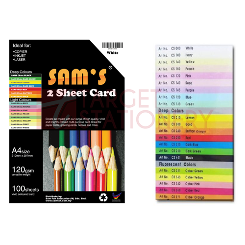 SAMS 2 SHEET CARD 10S D.ASST – Target