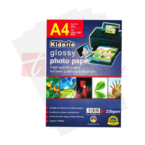 KIDARIO A4 PHOTO PAPER KPP-230G – Target