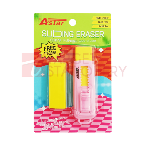 ASTAR SLIDING ERASER+FREE ERASER – Target